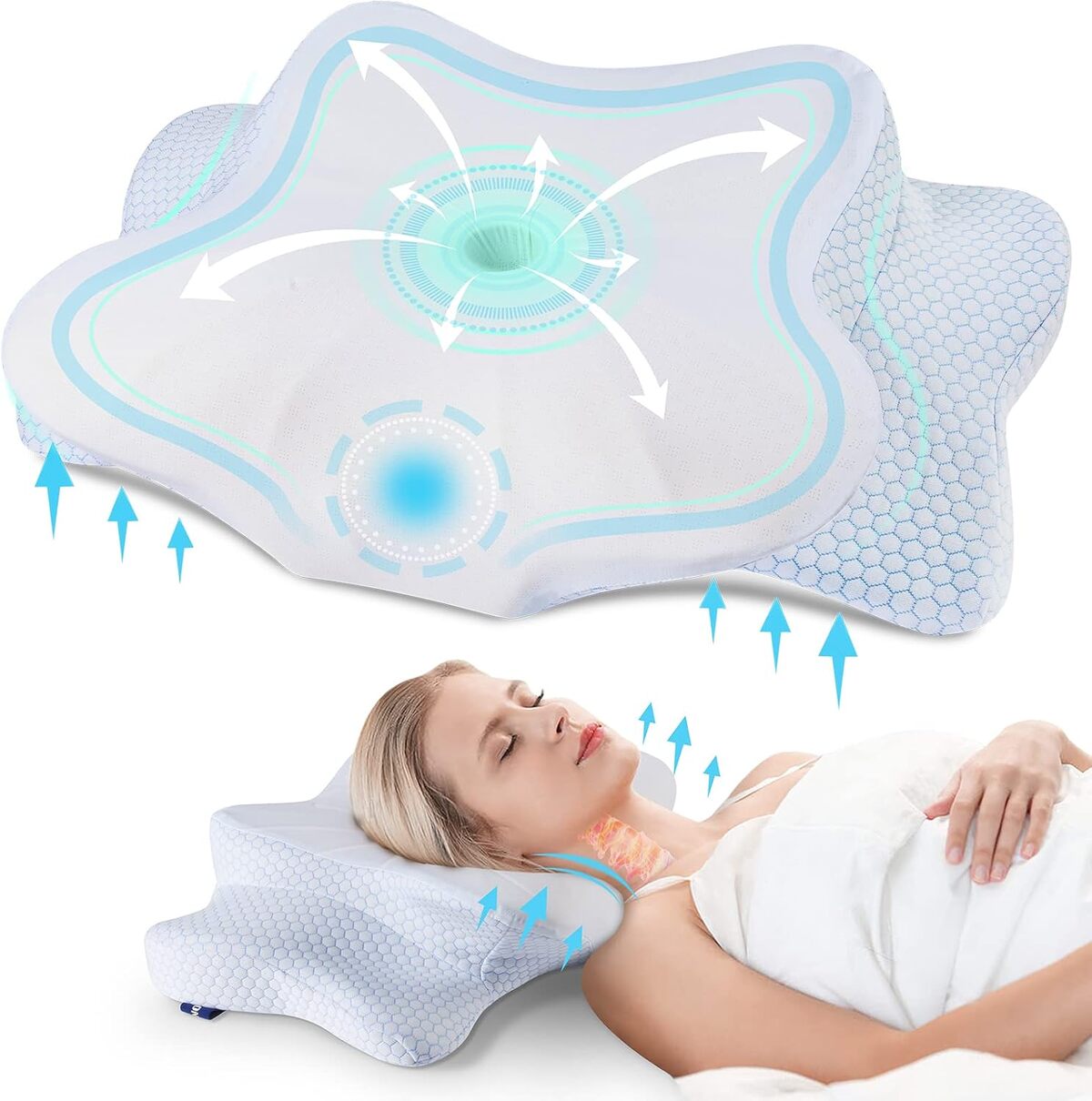 Test de l'oreiller cervical ergonomique Donama : confort King size
