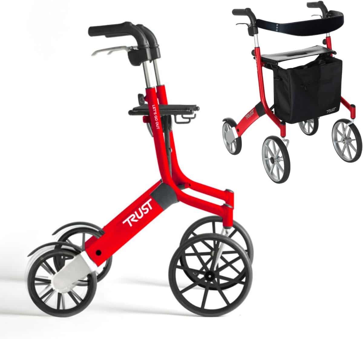 Test Trust Care Let's Go Out : déambulateur 4 roues pliable et léger